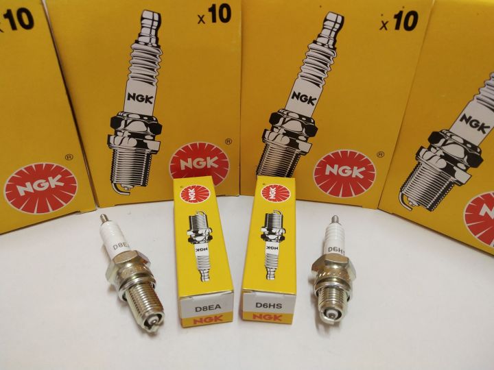 ‼️ ของแท้ NGK ‼️ หัวเทียนสำหรับรถจักรยานยนต์4จังหวะ D6HS / D8EA ...