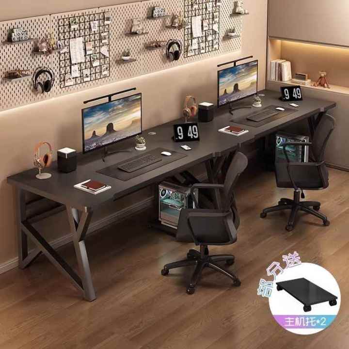 Computer Desk Dual Person Gaming Home Use Study Table Bedroom Writing ...