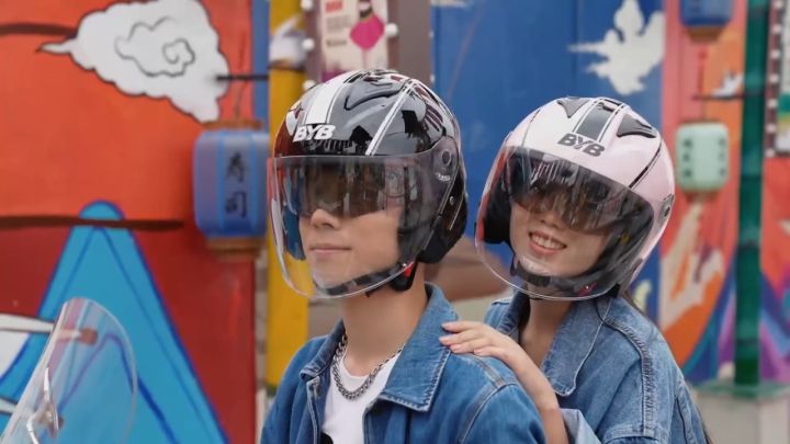 Anak HF-16 Half Face Motorcycle Helmet with Smoke Visor Dual Visor ...
