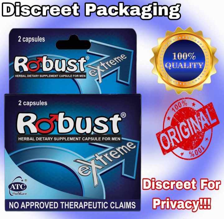 Robust Extreme Capsules For Men (2capsules per Pack)DISCREET PACKAGING ...