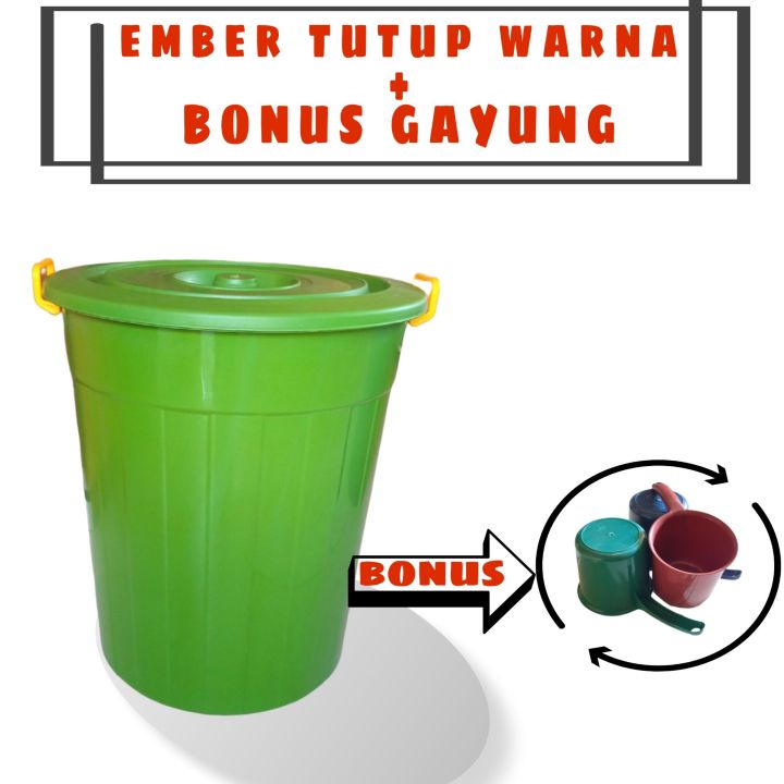 Ember Air Plastik 80 Liter / Ember Tutup 80 Liter Warna /Ember Plastik ...