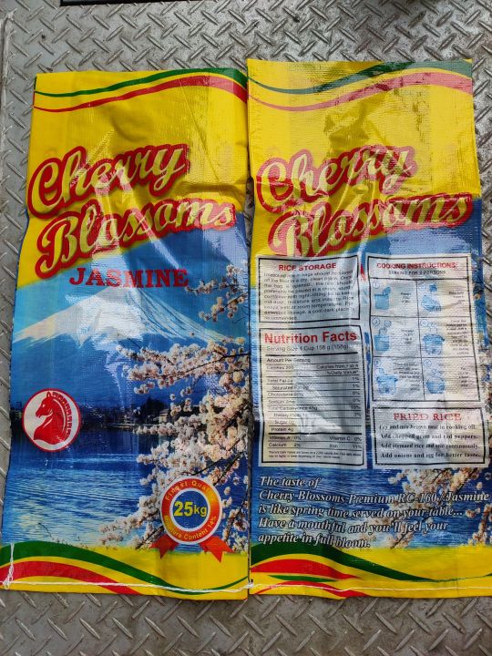 BRAND NEW CHERRY BLOSSOMS YELLOW RICE SACKS/ SAKO NG BIGAS 25KG | Lazada PH