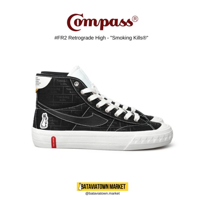 [Original Product] Sepatu Compass Retrograde High Decon x FR2 "Smoking ...