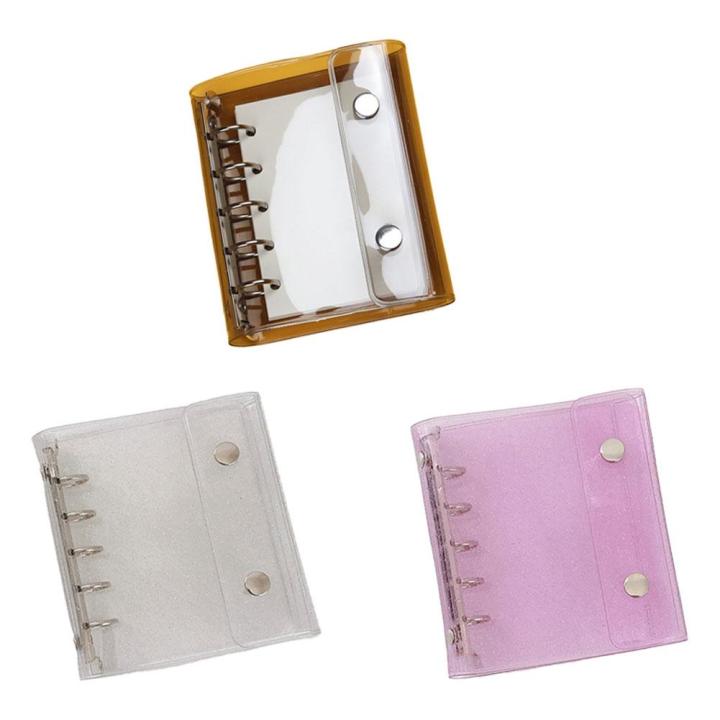 M5 Glitter 5-Hole Binder Cover Transparent Colored Journal Sketchbook ...
