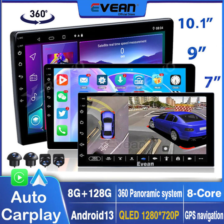 [Qled 1280*720P]Evean 9"/10.1" inch 8G 128G 8 Core Car Android Player ...