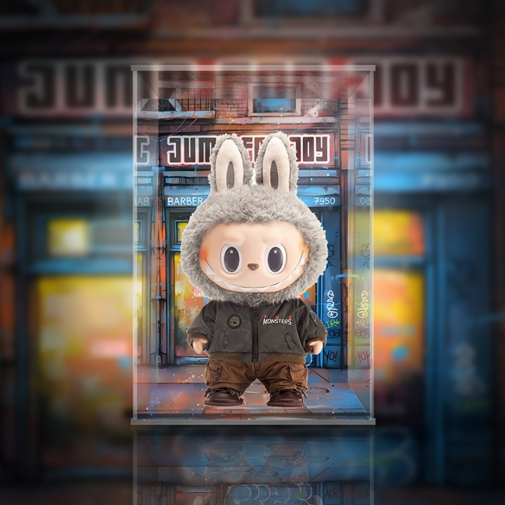 ตู้โชว์ กล่องอะคริลิคใส Labubu กล่องครอบโมเดล Labubu Acrylic Display ...