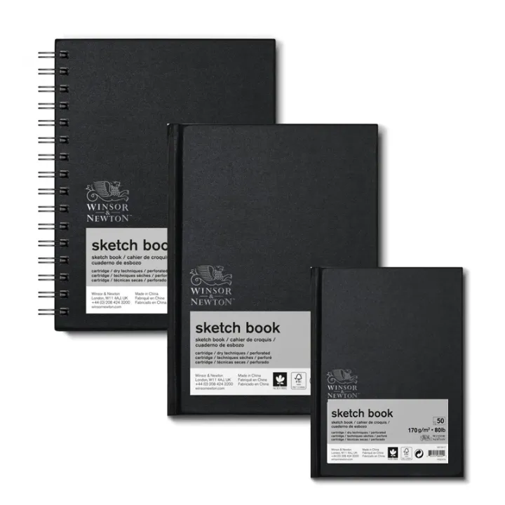 Windsor Newton Portable Sketchbook Thickened Wirebound 50 Pages A4 ...