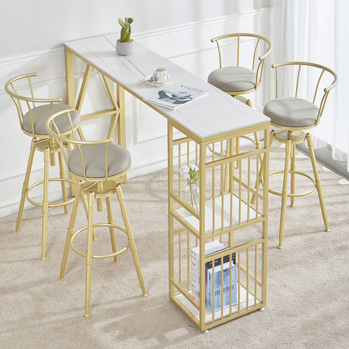 Scandinavian Accessible Luxury Stone Plate Bar Counter Minimalist ...