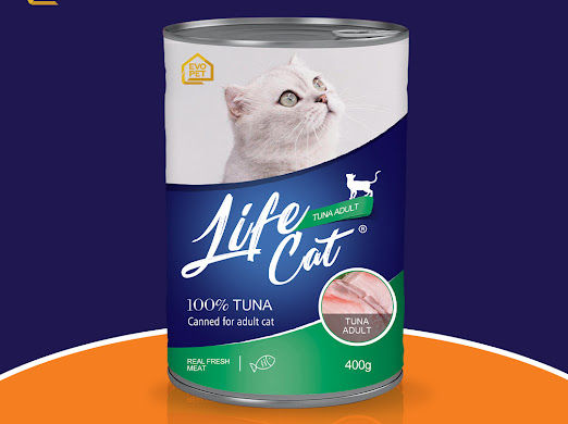 makanan kucing life cat kaleng tuna adult 400g makanan basah | Lazada ...