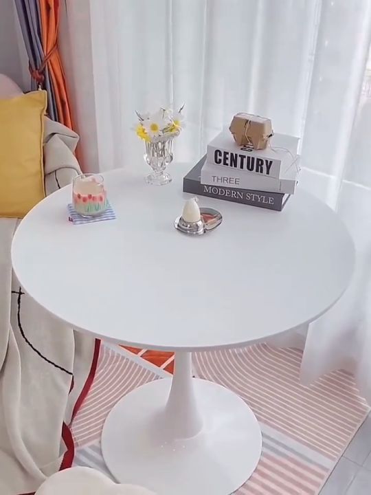 【2 color】Nordic Tables Coffee Table Round Table Dining Table Bedside ...