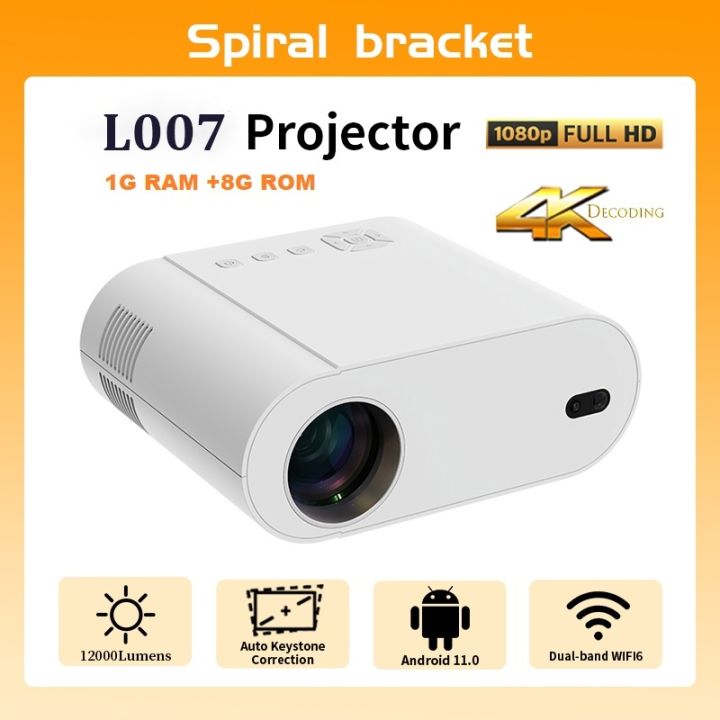 Projetor 4k Android 11 Native 1080P WIFI 5G 1000ANSI BT5.2 Auto ...