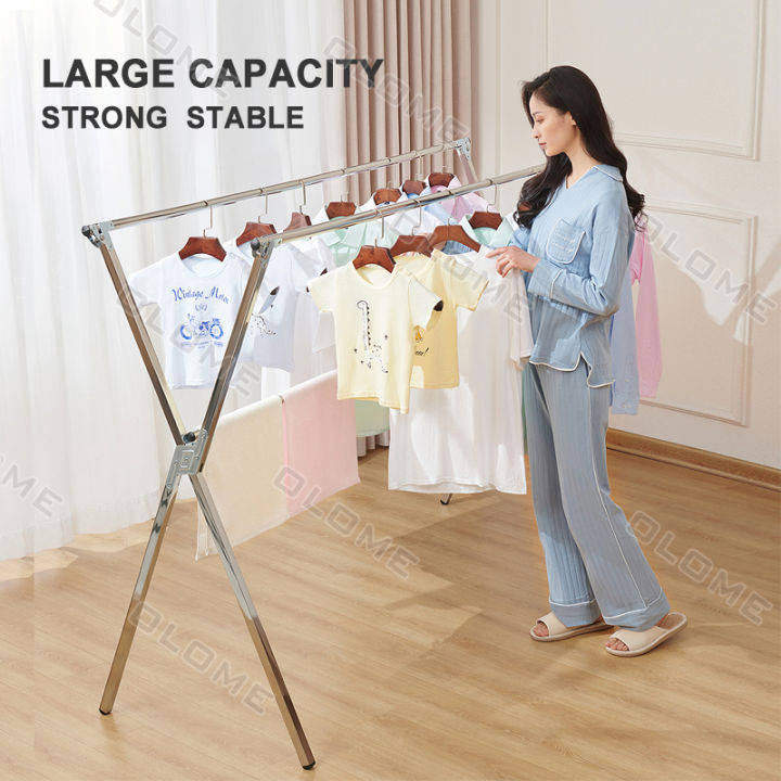 【Free wind clip】160-240MM Thickened 3 Bar Foldable Sampayan Foldable ...