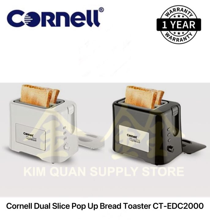 Cornell (2 Slice) Pop Up Bread Toaster CT-EDC2000 [One Year Warranty ...
