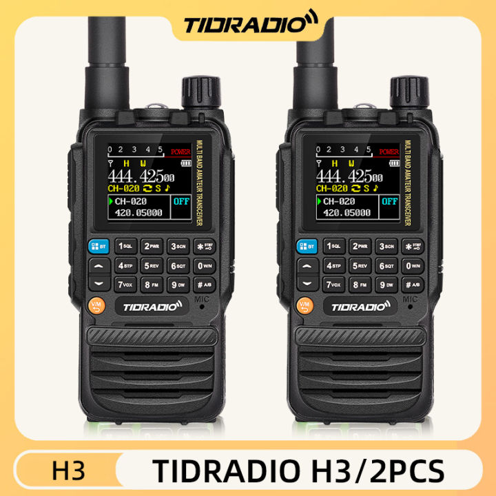 TIDRADIO TD-H3 Ham Radio Multi-Band Two Way Radio USB-C Programming & Charging,2500mAh Battery ...