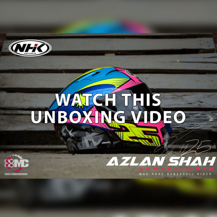 NHK Helmet GPR TECH V2 Azlan Shah Long Spoiler | Lazada PH