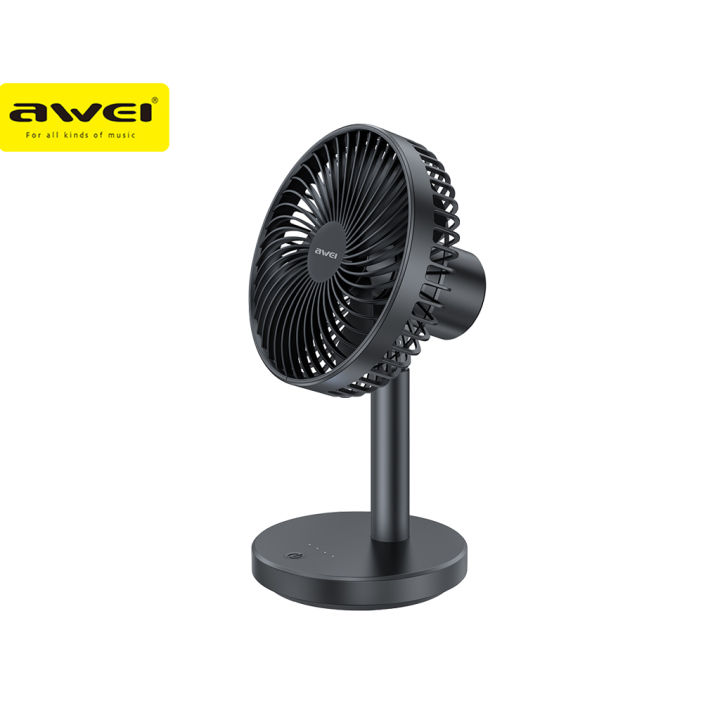 Awei F30 Desktop Rechargeable Silent Fan With Three Speed Strong Wind ...