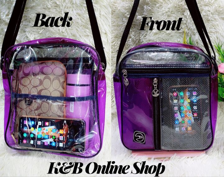 Sling Bag Transparent Unisex PVC Transparent | Lazada PH