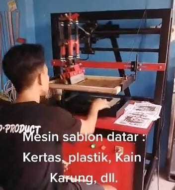 Mesin Sablon Semi Otomatis Media Datar Bisa Untuk Kardus, Kertas ...