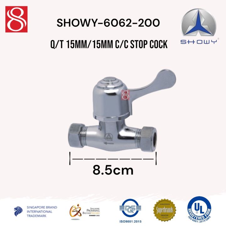 Showy 15mm x 15mm c/c stop cock tap | Lazada Singapore