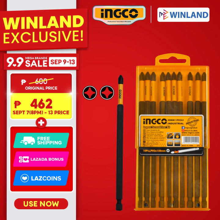 Ingco by Winland Impact Screwdriver Bit Screw Driver SDBIM11PH263 ING ...