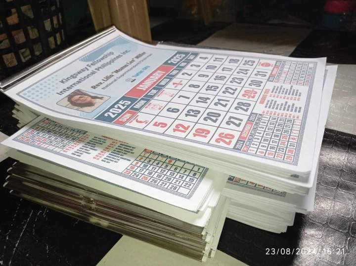Customized Commercial Calendar 2025 No Minimum order | Lazada PH