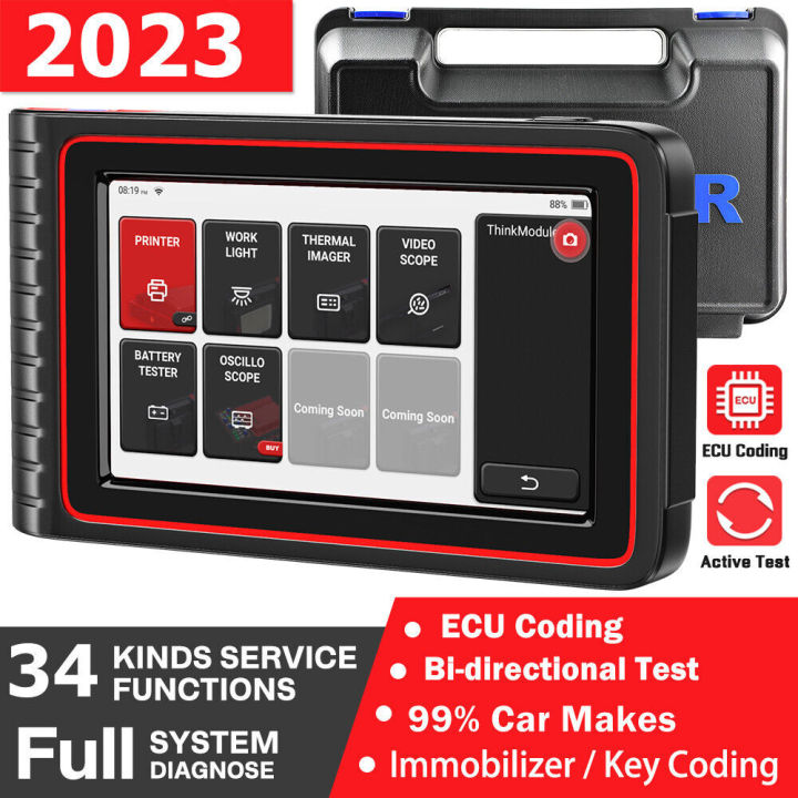 【With Printer】THINKCAR Thinktool ECU Coding OBD2 Scanner Full System ...