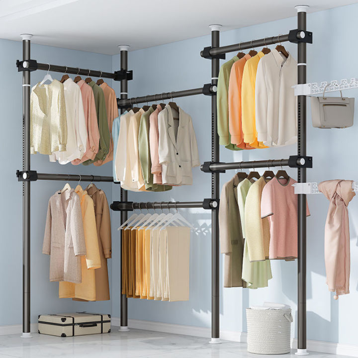 clothes hanging rack open cabinet wardrobe metal sampayan ng damit ...