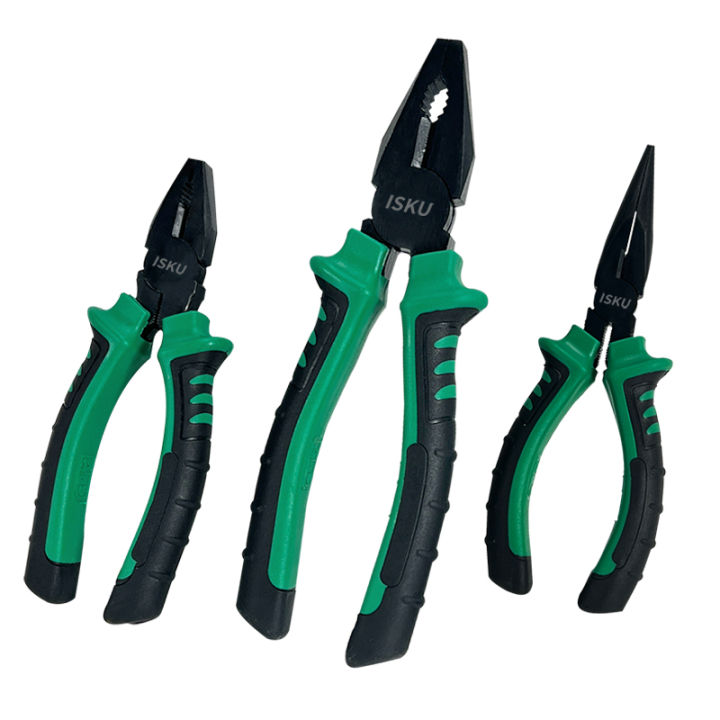 ISKU Tang Lancip/Tang Kombinasi/Linesman Pliers 6/8 inch Long Nose ...