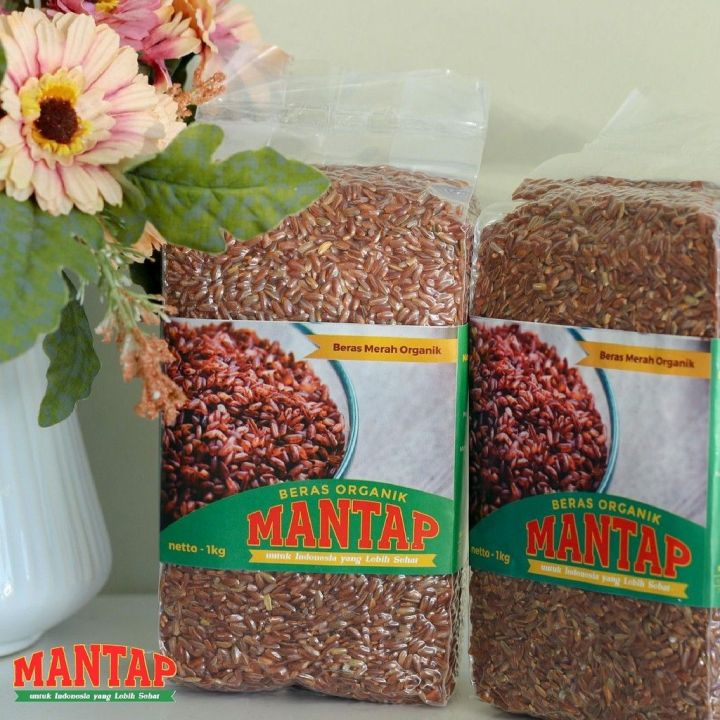 BERAS MERAH ORGANIK MANTAP 1kg | Lazada Indonesia