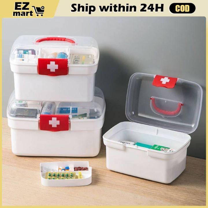 Multi Purpose Family First Aid Kit Medicine Box Medical Storage ...