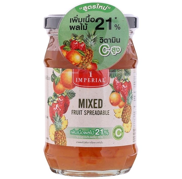 อิมพีเรียล แยมผลไม้รวมสูตรเพิ่มเนื้อผลไม้ Imperial Mixed Fruit Spreadable 270g | Lazada.co.th