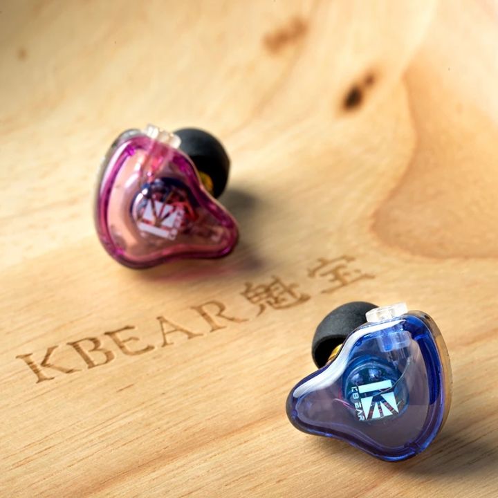Kbear KS2 Tai nghe lai DD + Ba trong tai Màn hình Earbuds với cáp có thể tháo rời 10mm composite ...