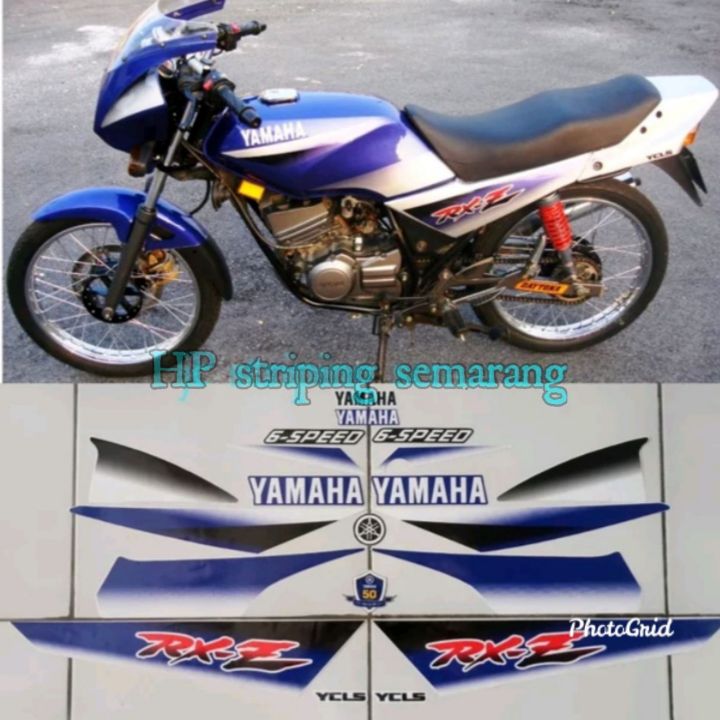 Striping Yamaha RXZ Milenium Biru | Lazada Indonesia