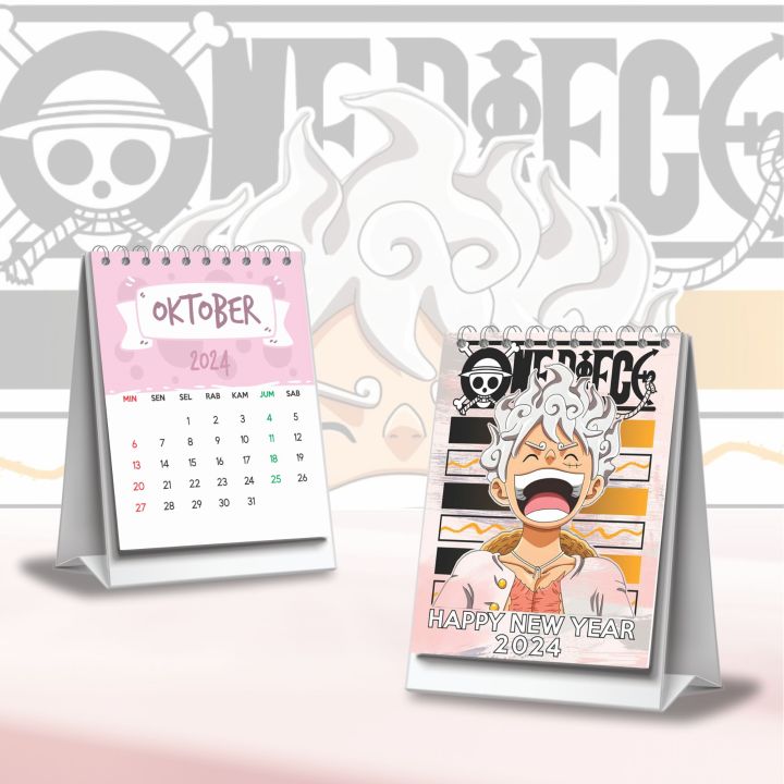 Kalender meja mini 2024 kalender aesthetic desain keren kalender lucu ...