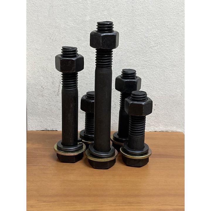 High-Tensile Hex Cap bolt with nut lock washer and flat washer(complete ...