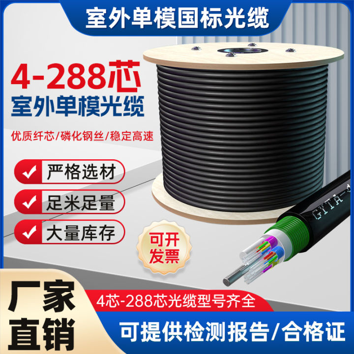 Armored Single Mode Optical Fiber Cable 24 Core 96 Core 4 Core Gigabit ...
