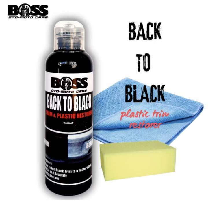 BOSS Back to Black Plastic Trim Restorer 100ml — Armor Wax, Car ...