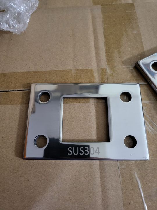 PLENDES TATAKAN SEPATU POST BASE TIANG RAILING HOLLOW 4X4 STAINLESS ...