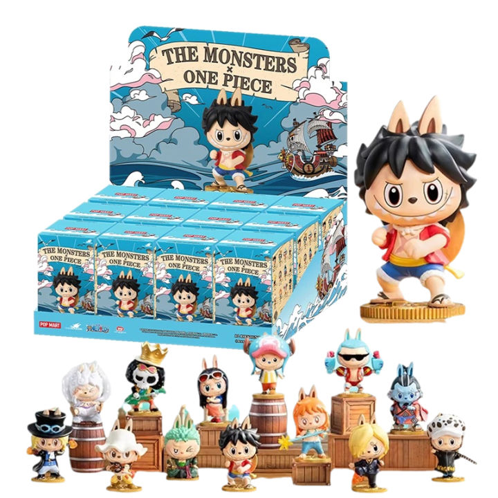 Original Labubu The Monsters x One Piece Collab Anime Figure Blind Box ...