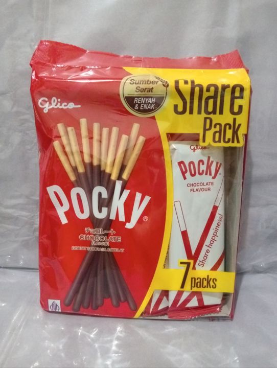 POCKY Share Pack Chocolate Flavour Isi 7 | Lazada Indonesia