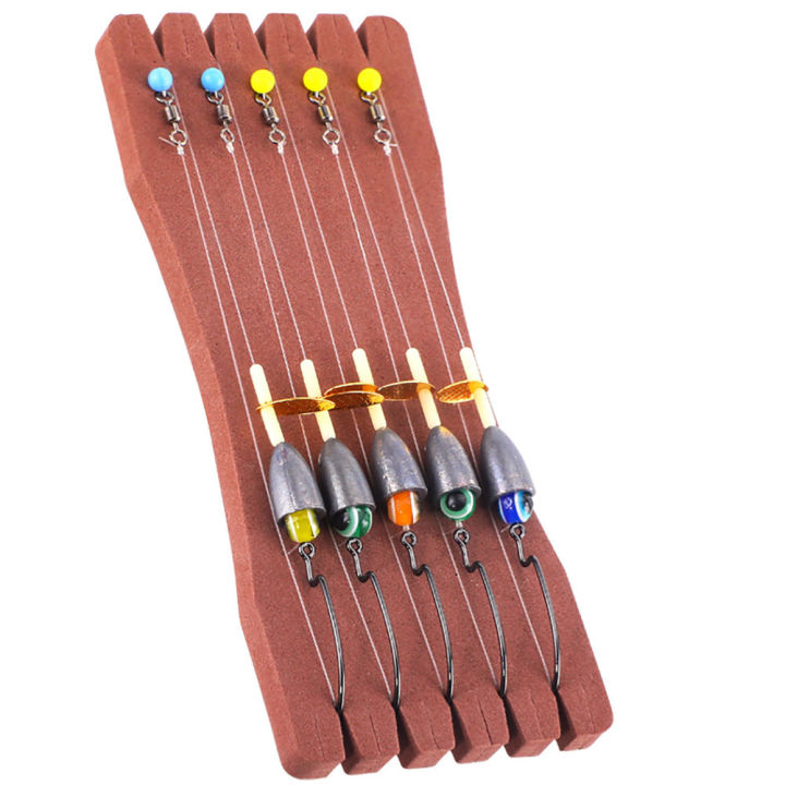 5 Pairs Bulletweights Fishing Ready Texas Rigs Set With Weights Hooks ...