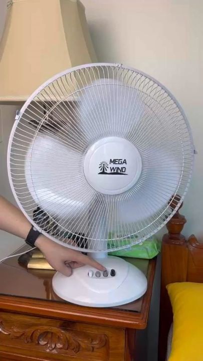 POWERPH 16 Inch White Portable Electric Desk Fan Table Fan Wall Fan ...