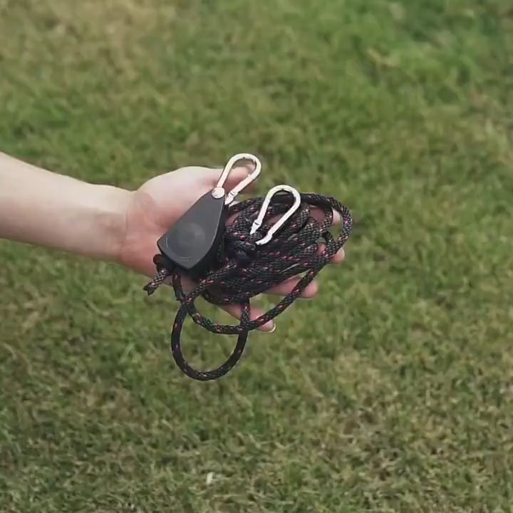 4M Rope Adjuster Tent Rope Buckle Adjustable Reflective Camping Wind ...