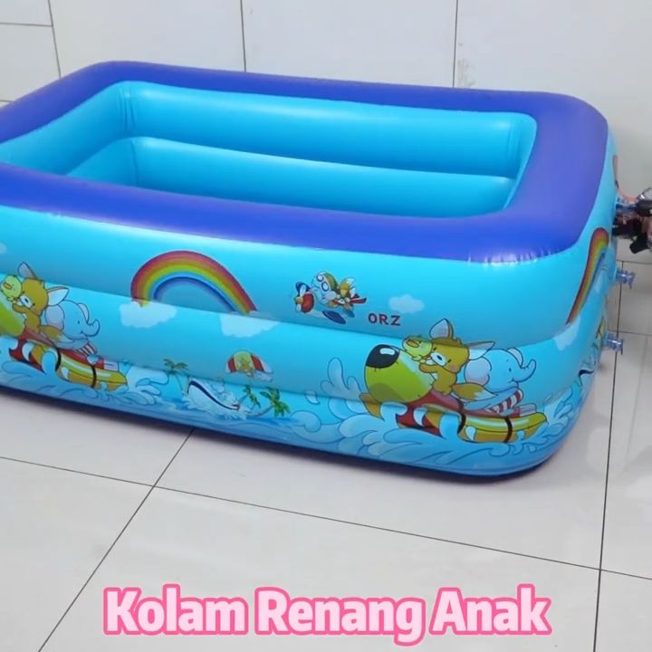Jojotoy Kolam Renang Anak Jumbo 3m PVC 3ring Portable Kolam Mandi Bola ...