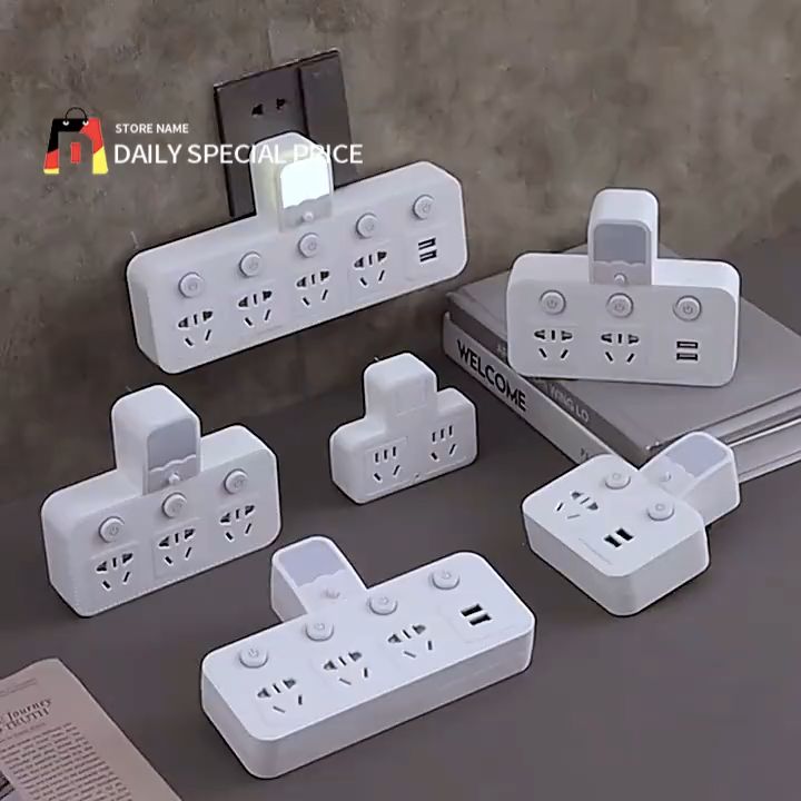 JAPAN Smart Electrical Sockets Wireless Plug Outlet Extention with USB ...