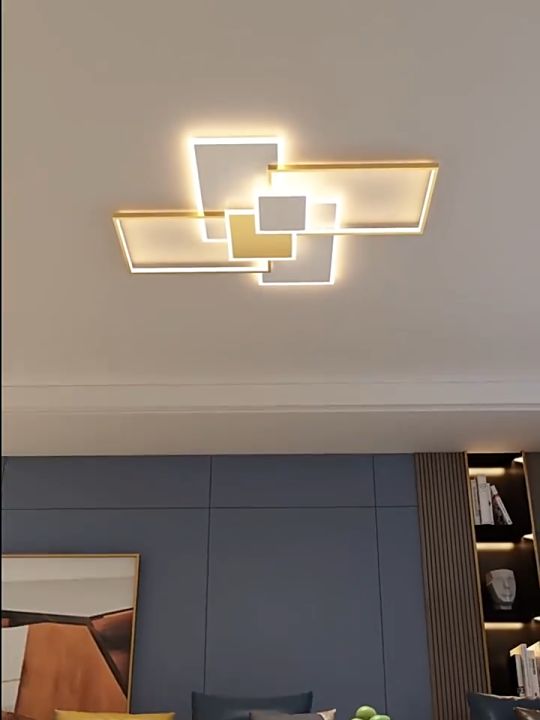 Ceiling Light Modern Design LED Tricolor Dimming Smart Remote Control ...