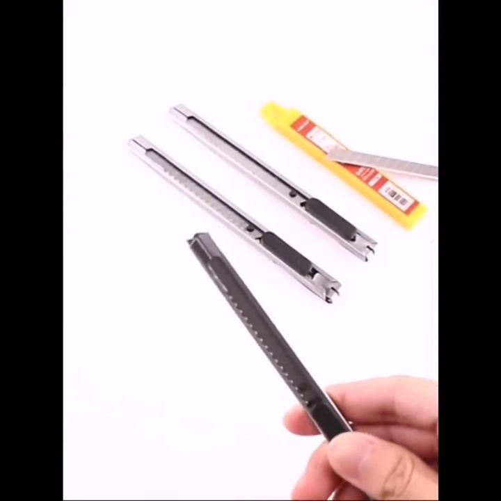 VK Sharp Metal Cut Paper SST Stainless Steel Utility Knife Retractable ...
