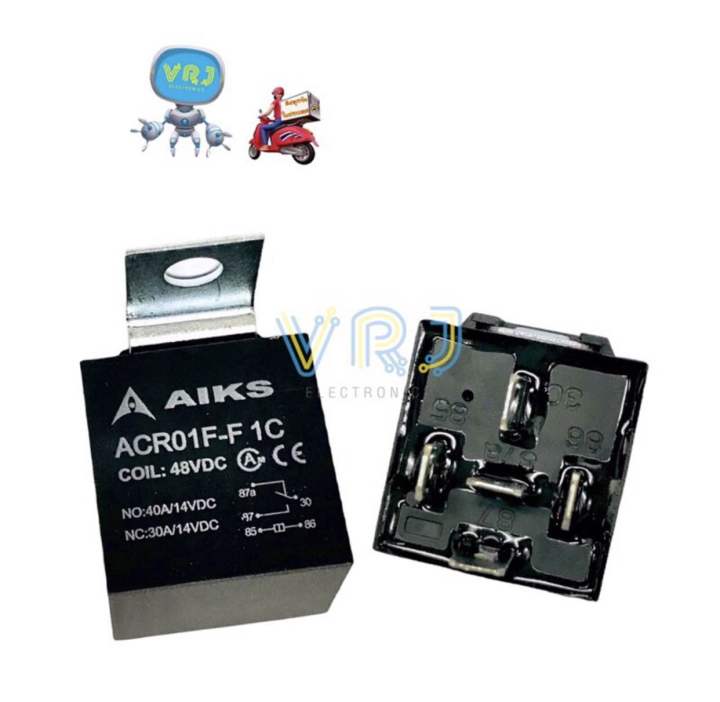 Relay รีเลย์ ACRO1F-F1C 48VDC 5ขา(ราคาต่อชิ้น) 1NO-40A 1NC-30A | Lazada ...