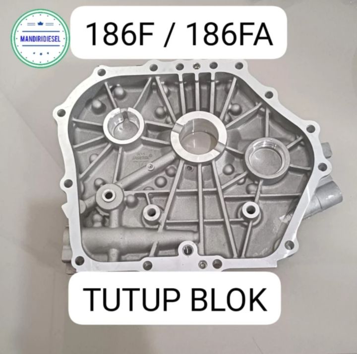 186F / 186FA tutup blok / crankcase cover mesin genset atau engine ...