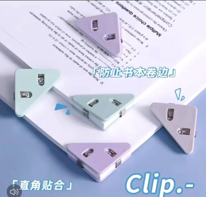 Multi-functional Triangular Corner Paper Clip Binder Triangular Clip ...